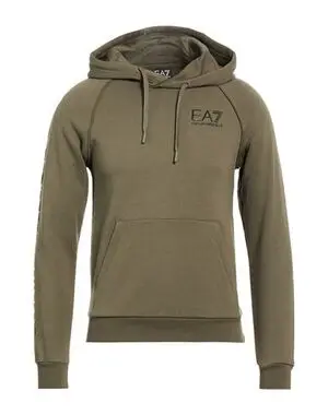 EA7 Cotton-blend Fleece Sweatshirt - Green