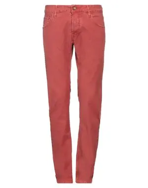 HANDPICKED Tapered Leg Pants - Red