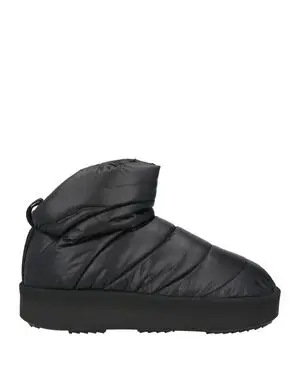 PIUMESTUDIO Nylon Padded Ankle Boots - Black