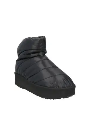 PIUMESTUDIO Nylon Padded Ankle Boots - Black
