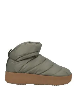 PIUMESTUDIO Nylon Padded Ankle Boots - Green