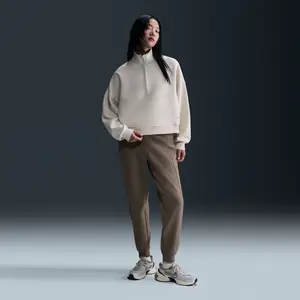 Nike 24.7 Impossiblysoft Dri-fit Oversized 1/2-zip Top - Brown