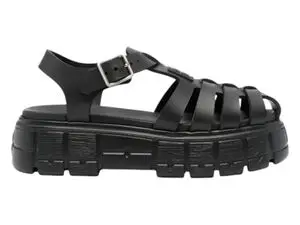 Miu Miu Soft Cage Sandal - Nero