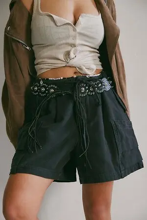 Free People Follow Your Arrow Wrap Belt - Black