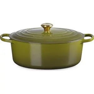 LE CREUSET Signature 8-quart Oval Enamel Cast Iron French/dutch Oven Olive
