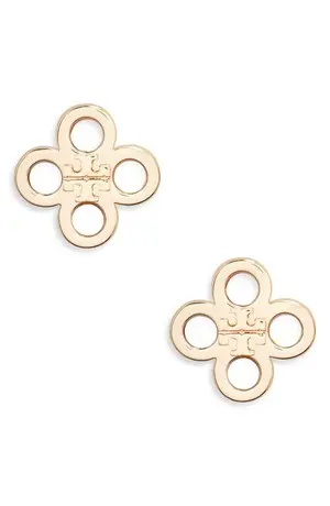 Tory Burch Kira Mother-of-pearl Clover Stud Earrings - Tory Gold / Mother Of Pearl