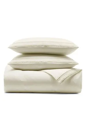 BOLL & BRANCH Signature Ladder Stitch Duvet Cover & Shams Set - Cream/ Sand