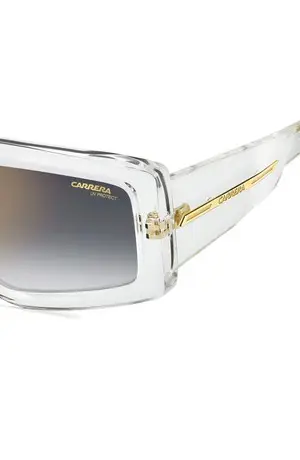 Carrera Eyewear Victory Square Geometric Sunglasses - Crystal Gold/ Grey Sf Gd Sp