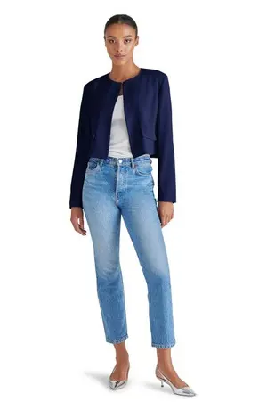 Steve Madden Serene Crop Blazer - Marine