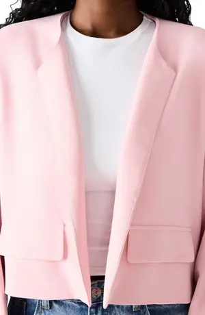 Steve Madden Serene Crop Blazer - Powder Pink