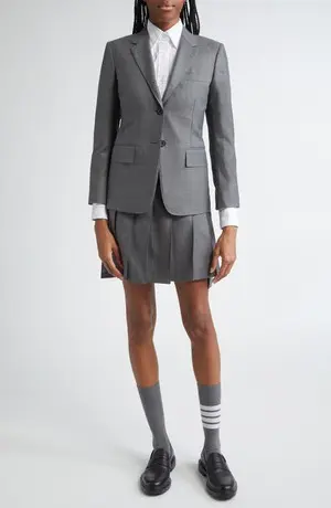 Thom Browne Fit 1 Wool Twill Blazer - Medium Grey
