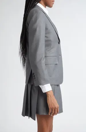 Thom Browne Fit 1 Wool Twill Blazer - Medium Grey