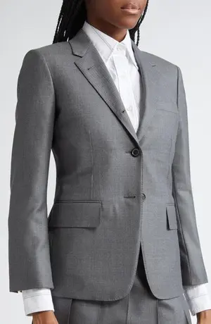Thom Browne Fit 1 Wool Twill Blazer - Medium Grey