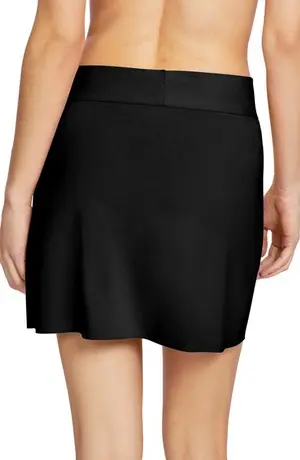 Robin Piccone Ava Twist Cover-up Miniskirt - Black
