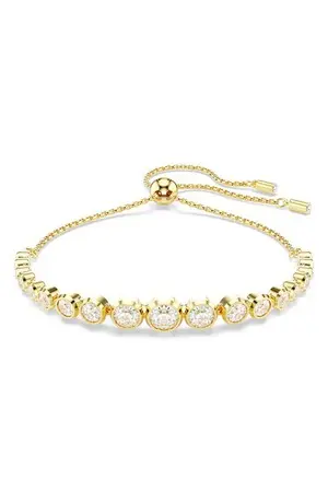SWAROVSKI Imber Crystal Slider Bracelet - Crystal/ Gold