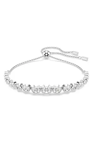 SWAROVSKI Imber Crystal Slider Bracelet - Crystal/ Silver