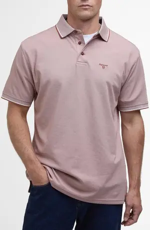 Barbour Heydon Performance Polo Dark Rust