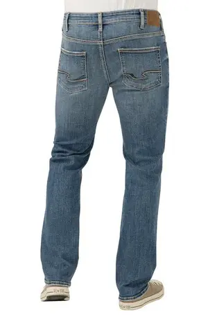 SILVER JEANS CO. Allan Slim Straight Leg Stretch Jeans