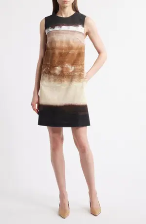 Kobi Halperin Ombré Colorblock Cotton Dress - Natural Multi