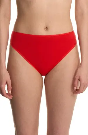 Natori Bliss Bare Cotton High Cut Briefs Paprika