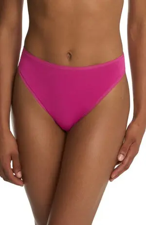Natori Bliss Bare Cotton High Cut Briefs Sakura