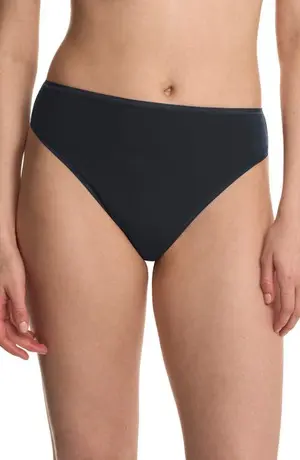 Natori Bliss Bare Cotton High Cut Briefs Strm Cloud