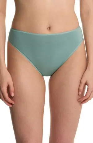 Natori Bliss Bare Cotton High Cut Briefs Succulent