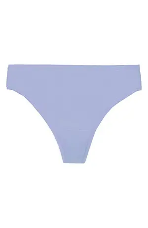 Natori Bliss Bare Stretch Cotton Thong Glacier Blue
