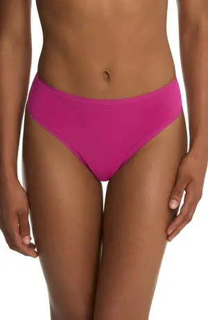 Natori Bliss Bare Stretch Cotton Thong Sakura