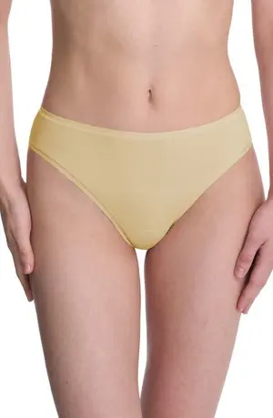 Natori Bliss Bare Stretch Cotton Thong - Sunlight