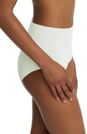 Natori Bliss Bare Cotton High Waist Briefs - Iced Mint