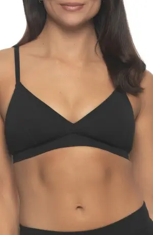 Felina Assorted 2-pack Stretch Cotton Bralettes - Lynx