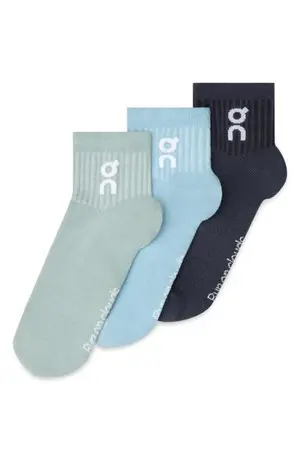 On Logo 3-pack Socks - Wash/ Navy