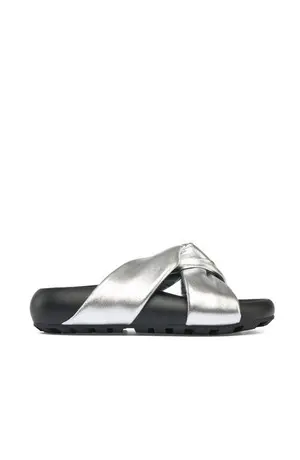 J/SLIDES NYC Calista Sandal Silver