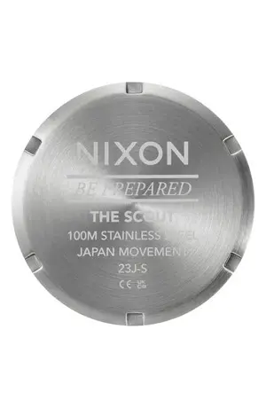 Nixon The Scout Strap Watch - Silver/charcoal