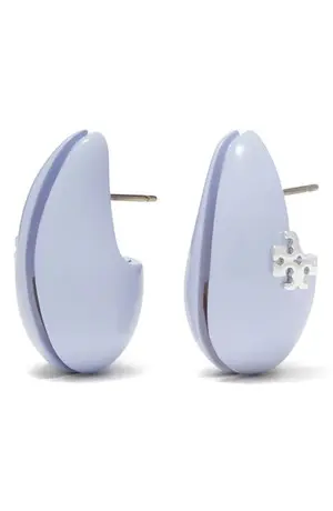 Tory Burch Wave Drop Earrings - Light Blue