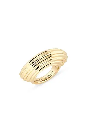 Tory Burch Ribbed Donut Ring