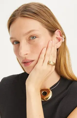 Tory Burch Ribbed Donut Ring