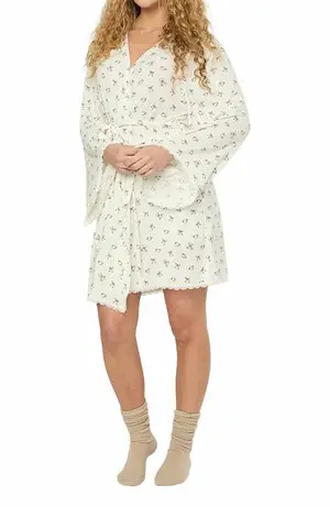 WeWoreWhat Lace Trim Robe
