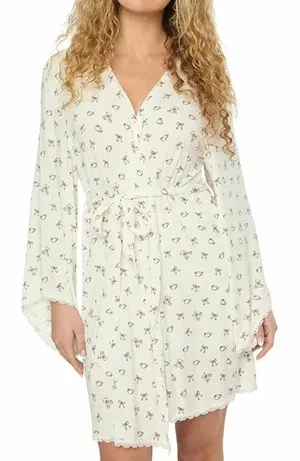 WeWoreWhat Lace Trim Robe