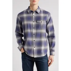 Ag Wesley Button-up Shirt - Shadow Plaid Navy Multi