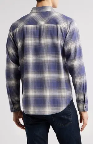 Ag Wesley Button-up Shirt - Shadow Plaid Navy Multi