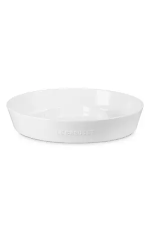 LE CREUSET Oval Stoneware Chip & Dip Platter - White