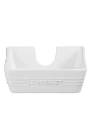 LE CREUSET Signature Stoneware Cocktail Napkin Holder - White
