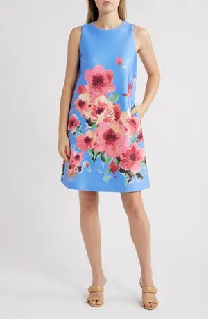 Anne Klein Printed Shift Dress