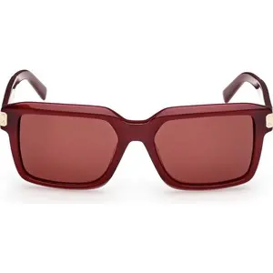 Mcm 54mm Polarized Square Sunglasses - Shiny Bordeaux / Bordeaux