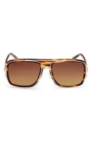 Mcm MCM 57mm Navigator Sunglasses Havana/ Other / Gradient Brown