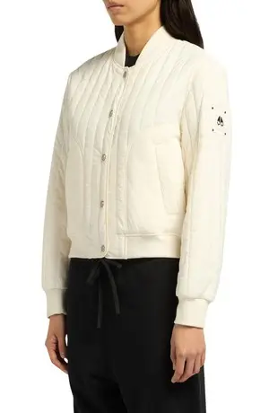 Moose Knuckles Fairhaven Quilted Ripstop Bomber Jacket