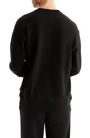 On Club Crewneck Cotton-blend Sweatshirt - Black