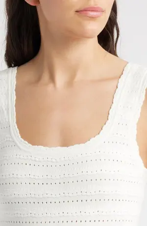 LoveShackFancy Maryanne Pointelle Minidress